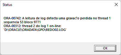 ORA-00742 Log read detects lost write in Oracle