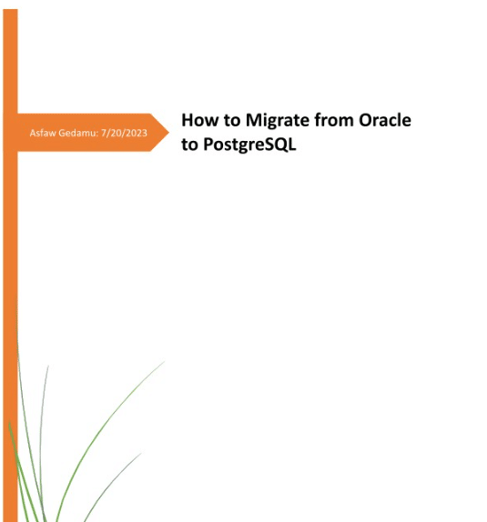 Como migrar do Oracle para o PostgreSQL